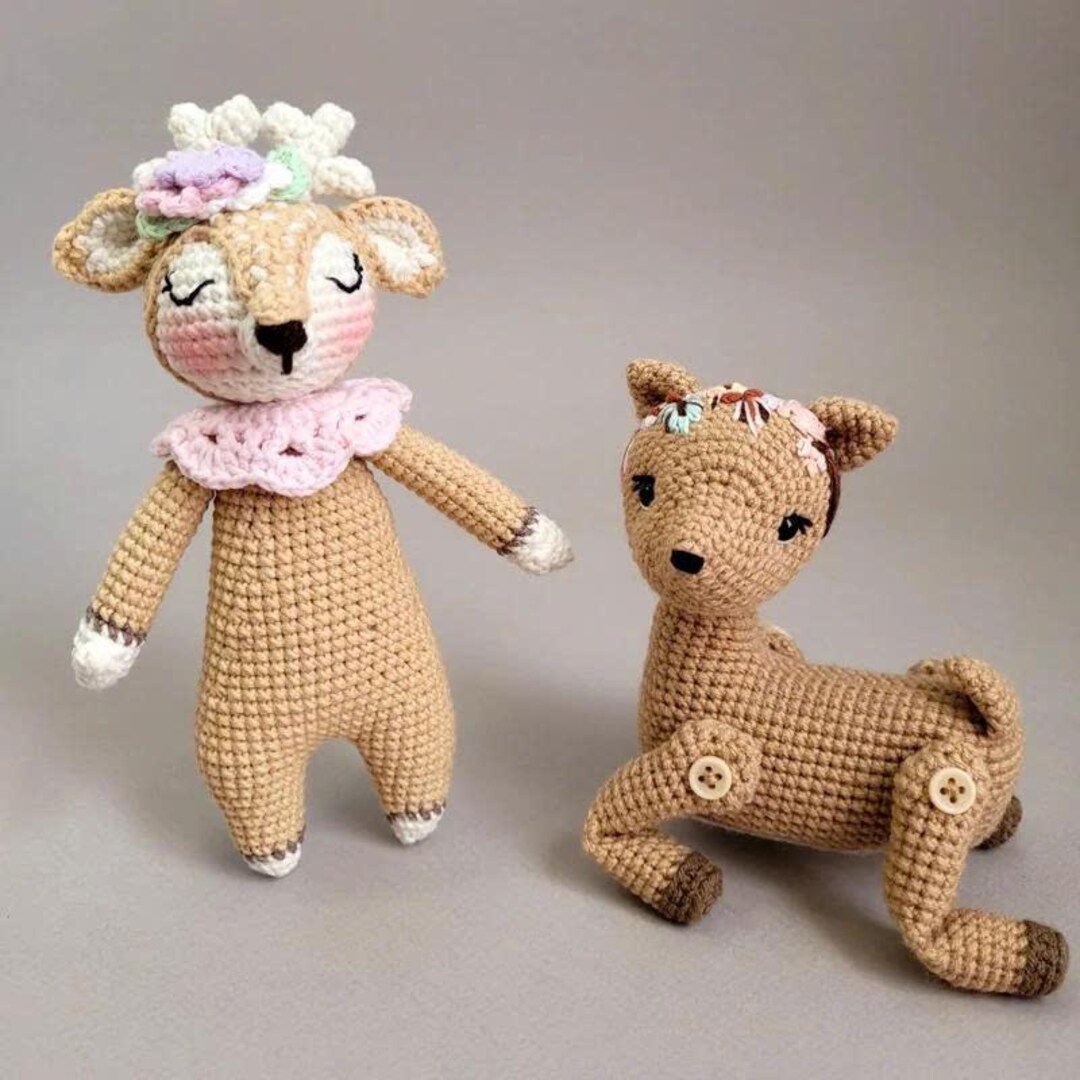 Gazelle Amigurumi Crochet Pattern PDF – Ahu Inspired Animal Plush Toy ...