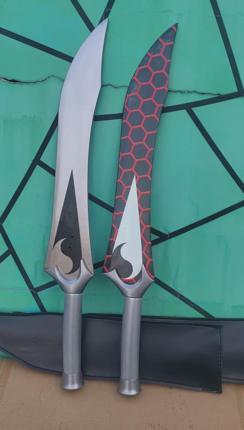 FGO Archer Twins Sword Fate Katana Blade Cosplay Japan Japanese Weapon ...