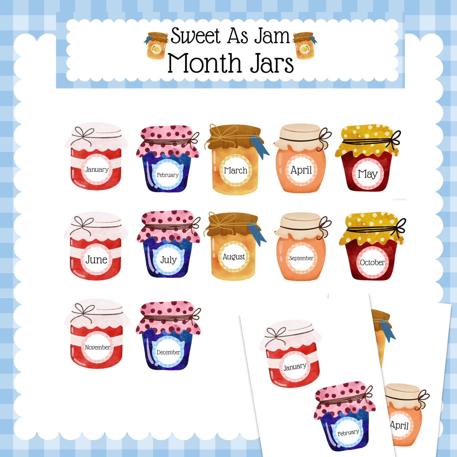 Editable Sweet as Jam Classroom Birthdays Display Decor| Preschool ...