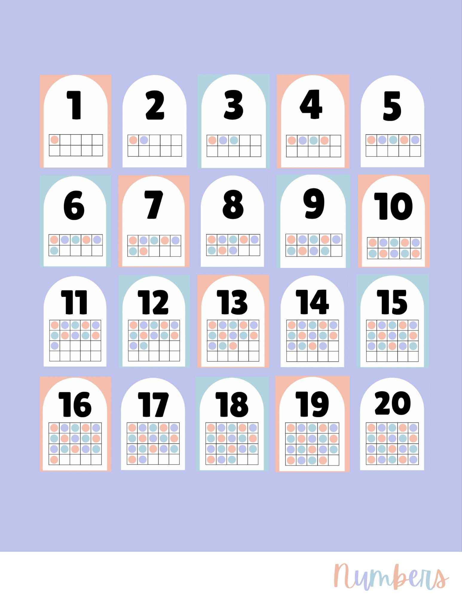 Cotton Candy Classroom Decor - Alphabet, Numbers, Colors, and Shapes - Etsy