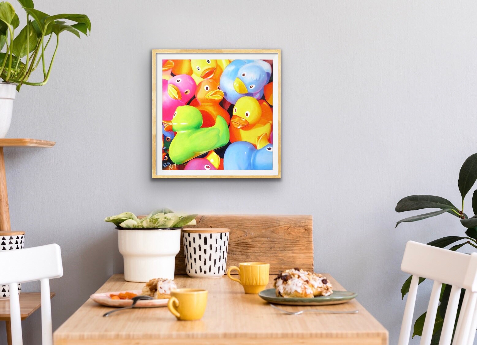 Rainbow Rubber Duckies Giclee Art Print, Unframed, 12 Inches - Etsy