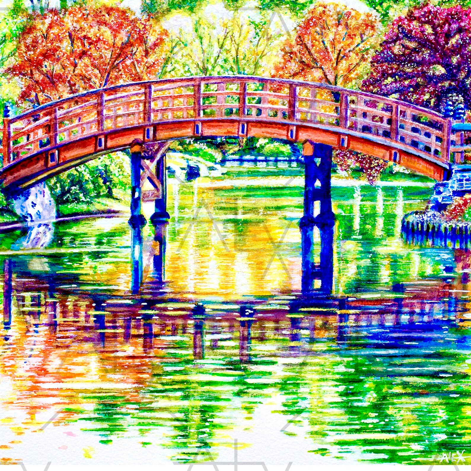 Rainbow Bridge Giclee Art Print, Unframed, 8 Inches - Etsy