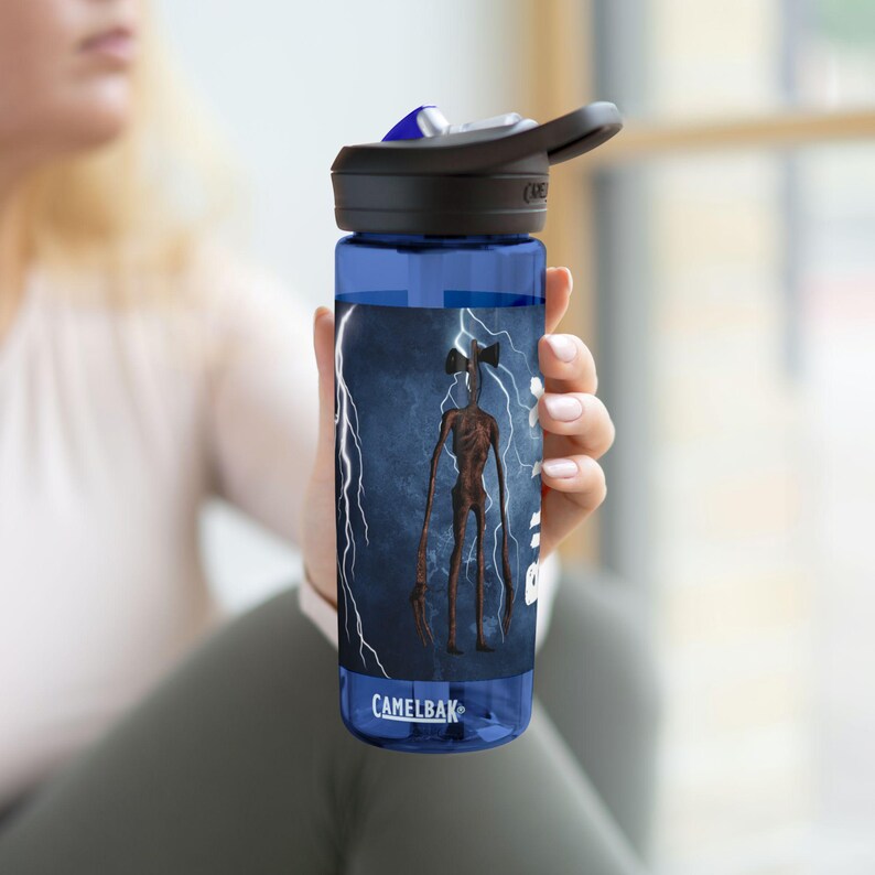 Siren Head and Light Head Creepypasta Water Bottle, Humanoid Cup, Scary ...