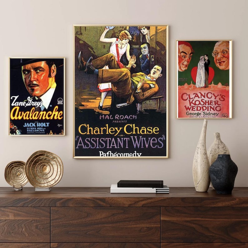 Classic Movie Posters Bundle: Vintage Film Decor, Retro Cinema Prints ...