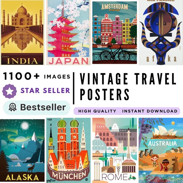 Vintage Travel Posters - Etsy