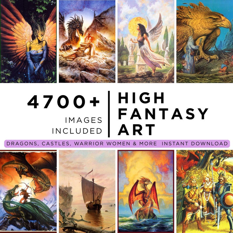 Fantasy Art Pack No Ai - Etsy UK