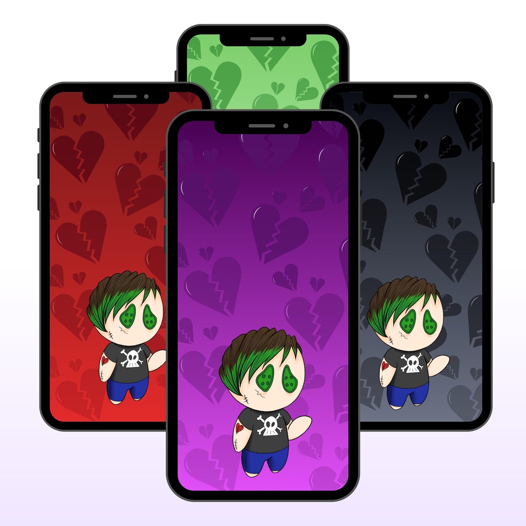Emo Boy Phone Wallpapers | 4-pack - Etsy