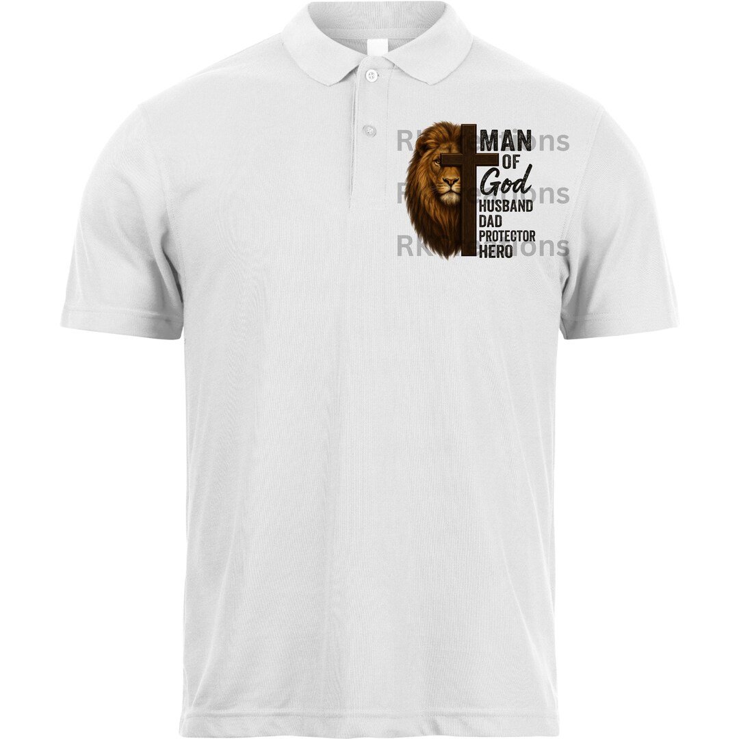 Man of God PNG: Lion & Cross Christian Design (digital Download) - Etsy