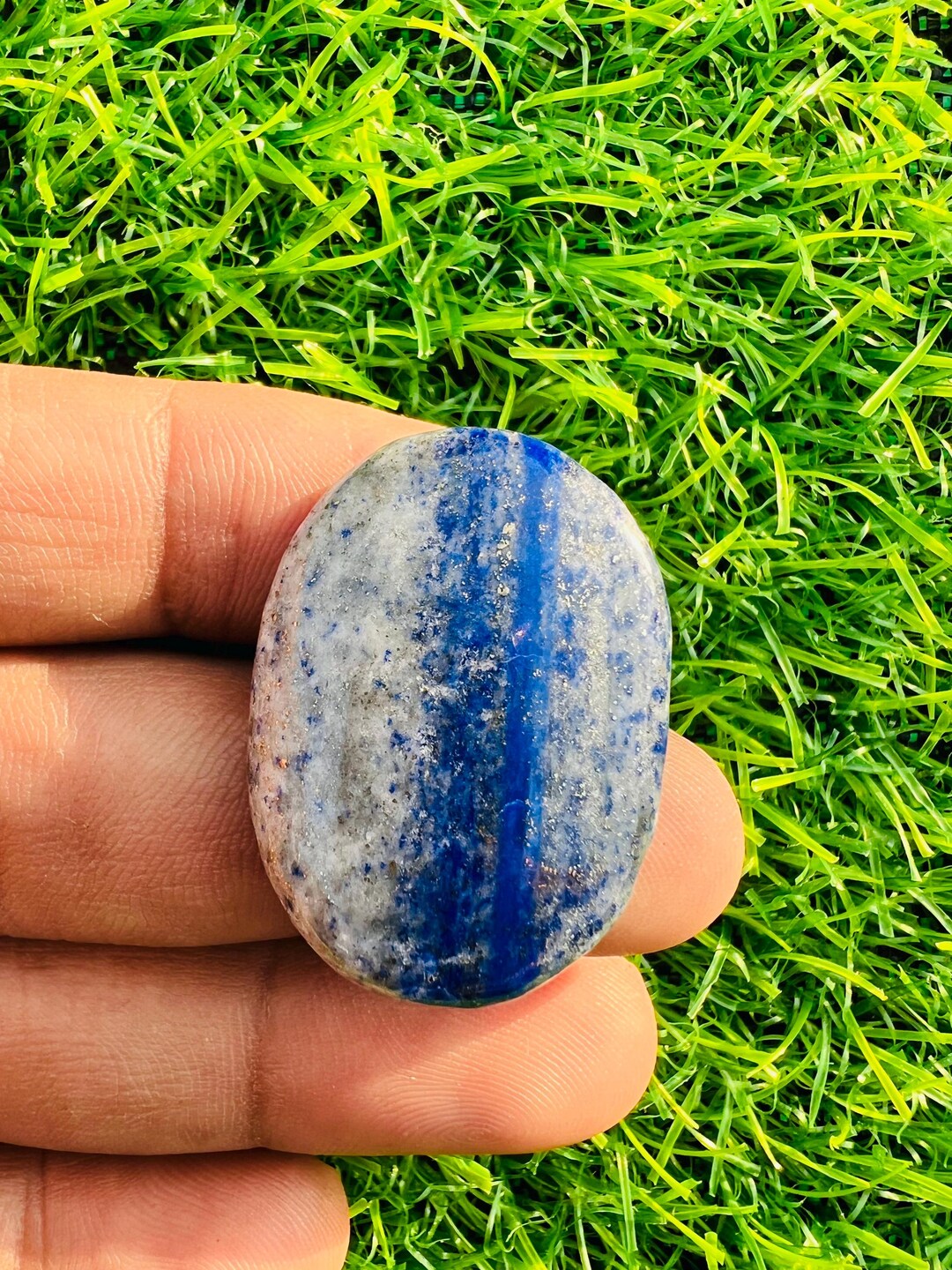 AAA Natural Lapis Lazuli Gemstone . Deep Blue Healing Crystal | Genuine ...