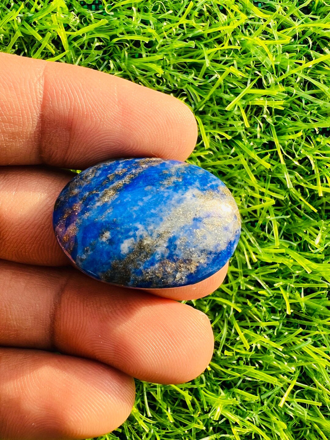 Natural Lapis Lazuli Gemstone . Deep Blue Healing Crystal | Genuine ...