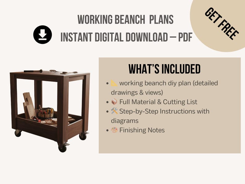 DIY Workbench Plans Pdf , Large Mobile Garage Workbench Plan ...