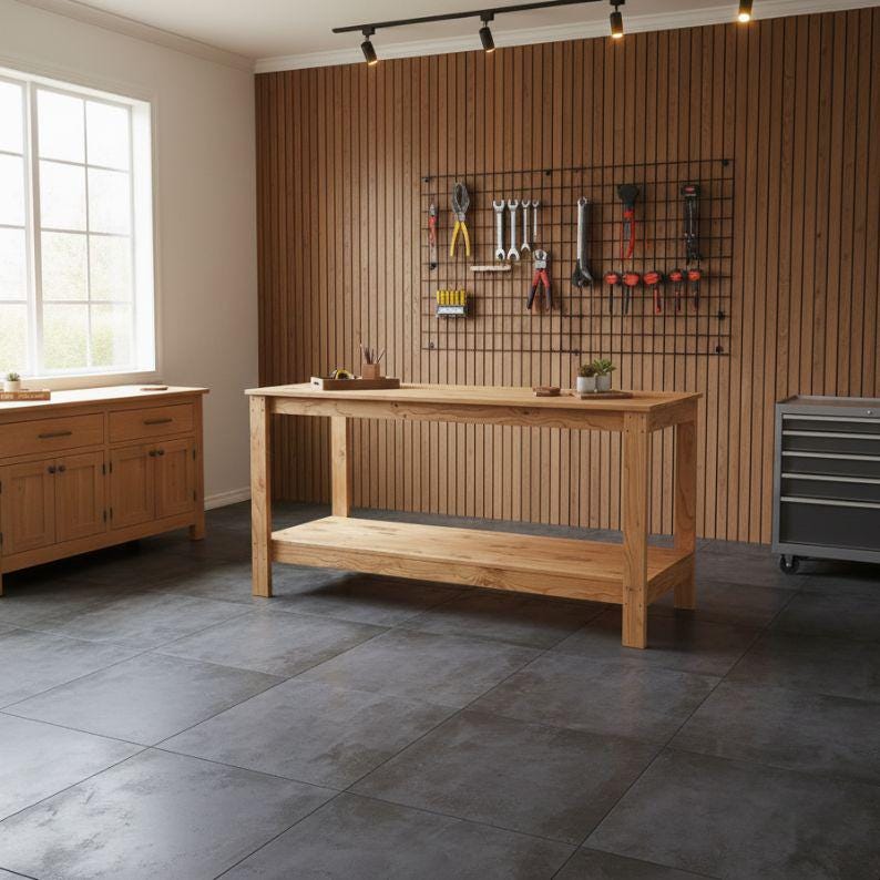 DIY Workbench Plans Pdf , Large Mobile Garage Workbench Plan ...