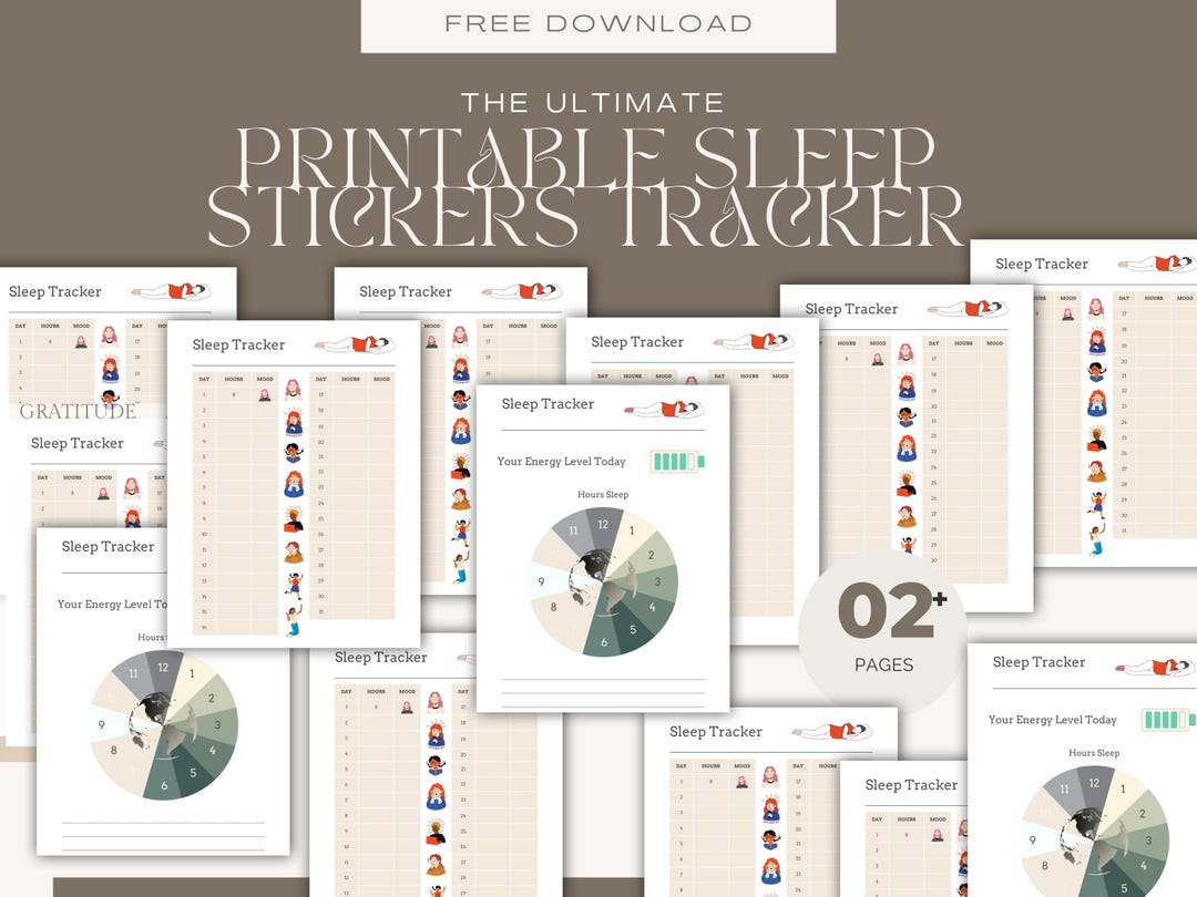 Sleep Tracker Printable,monthly Sleep Log,sleep Journal,sleep Quality ...