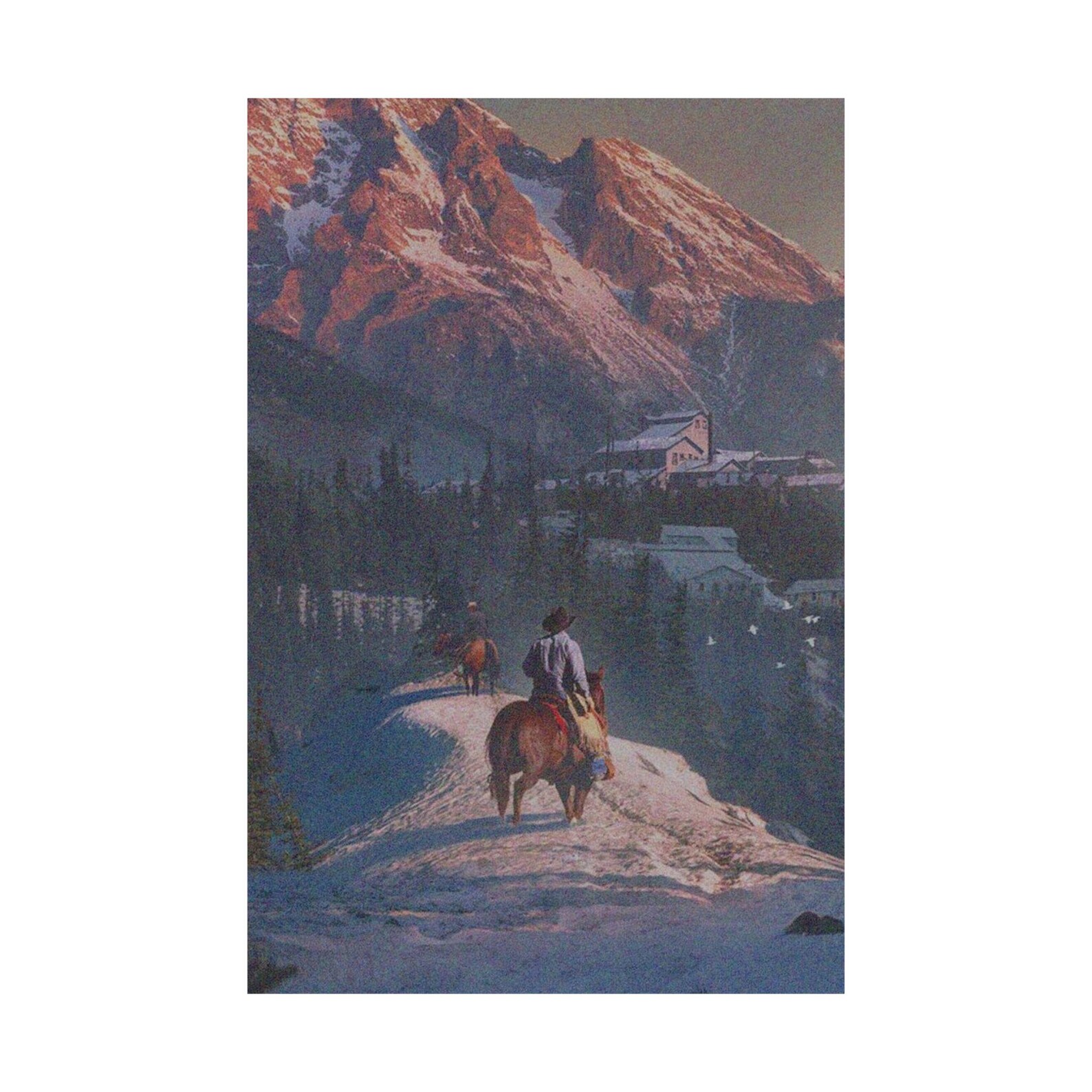 Cowboy Poster, Western Wall Art, Vintage Wild West Print, Rustic Home ...