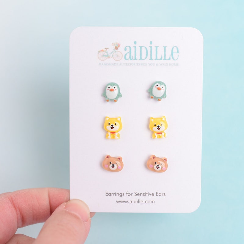 Animal Earrings - Etsy