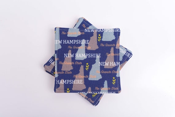 100% Cotton Triple Layer Summer Coaster Set Nautical Fabric Coasters ...