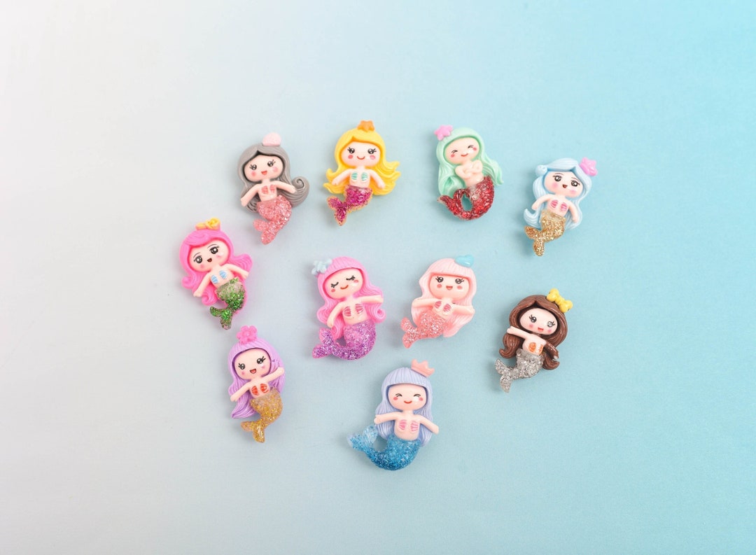 Resin Mermaid Magnets or Push Pins: Beach Decor, Locker Accessories ...