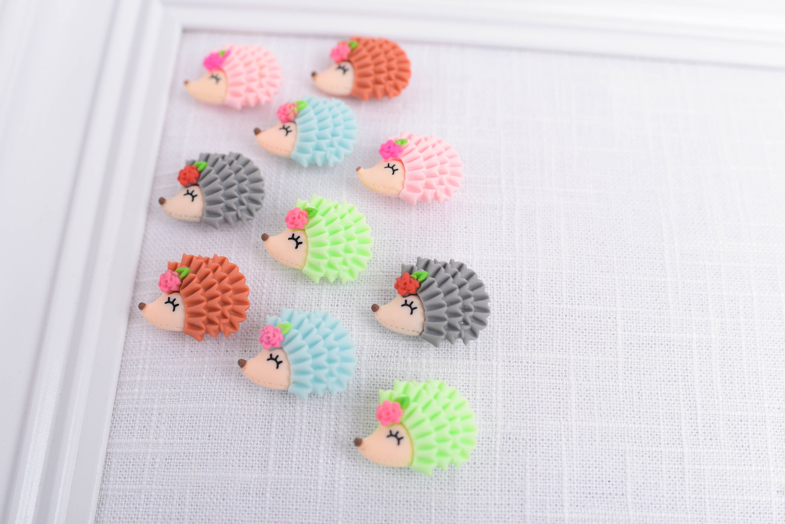 Hedgehog Push Pins, Set of 5 or 10, Decorative Animal Thumb Tacks ...