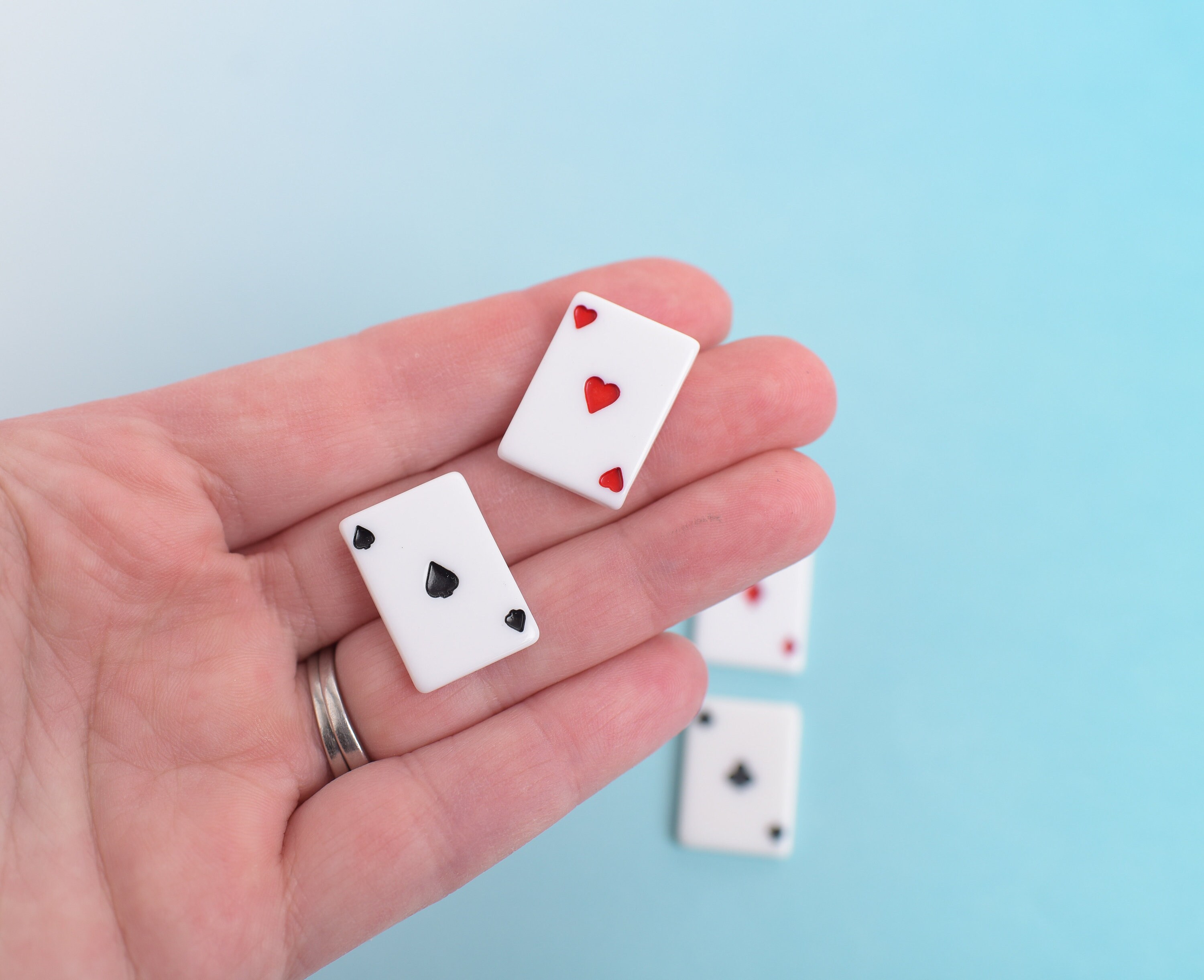 Playing Card Push Pins Set of 8 Poker Card Thumb Tacks Man - Etsy UK