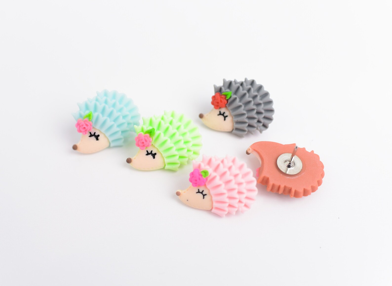 Hedgehog Push Pins, Set of 5 or 10, Decorative Animal Thumb Tacks ...
