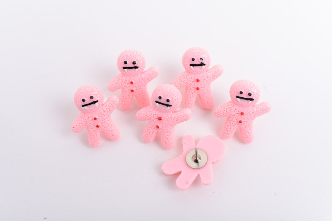 Vampire Gingerbread Men Thumb Tacks Set of 6 Funny Halloween - Etsy