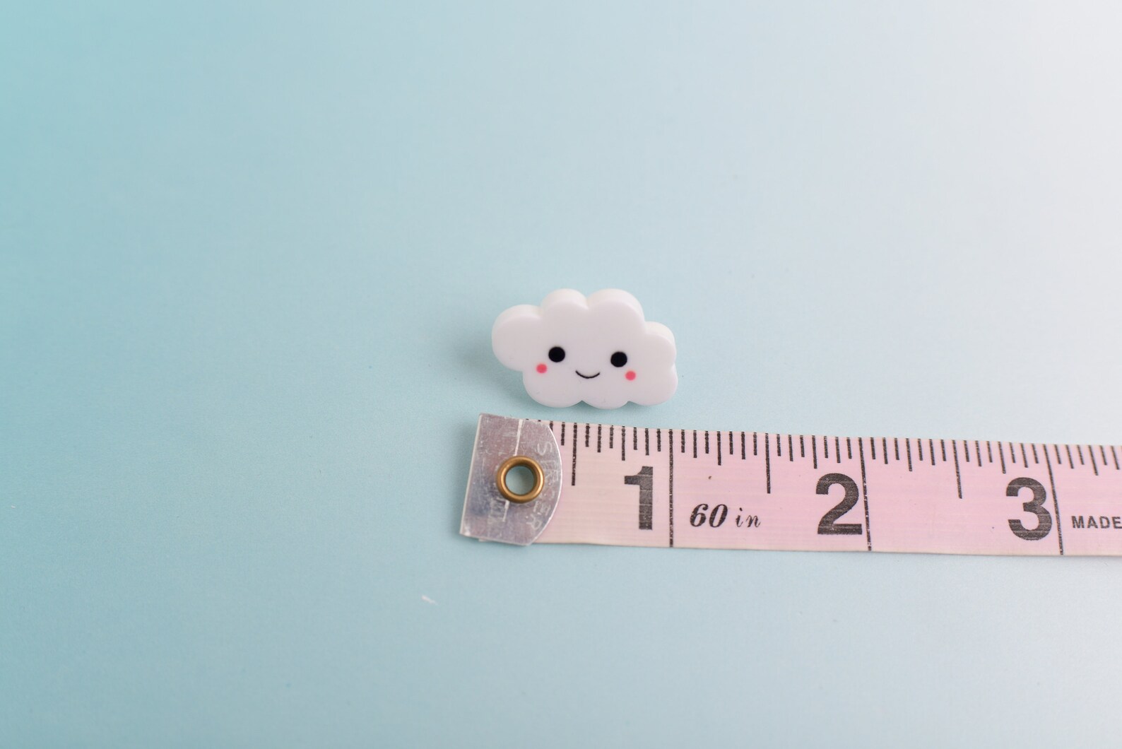 Kawaii Cloud Pin Resin Lapel Pin with Butterfly Clasp Happy | Etsy