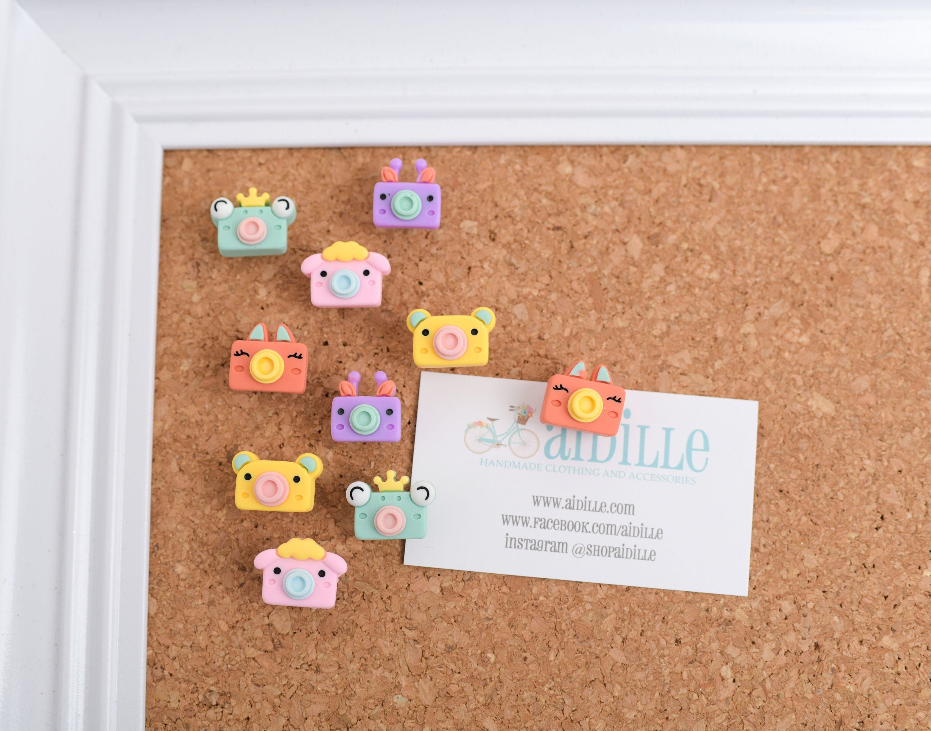 Animal Camera Thumb Tacks Set of 10 Resin Camera Funny | Etsy