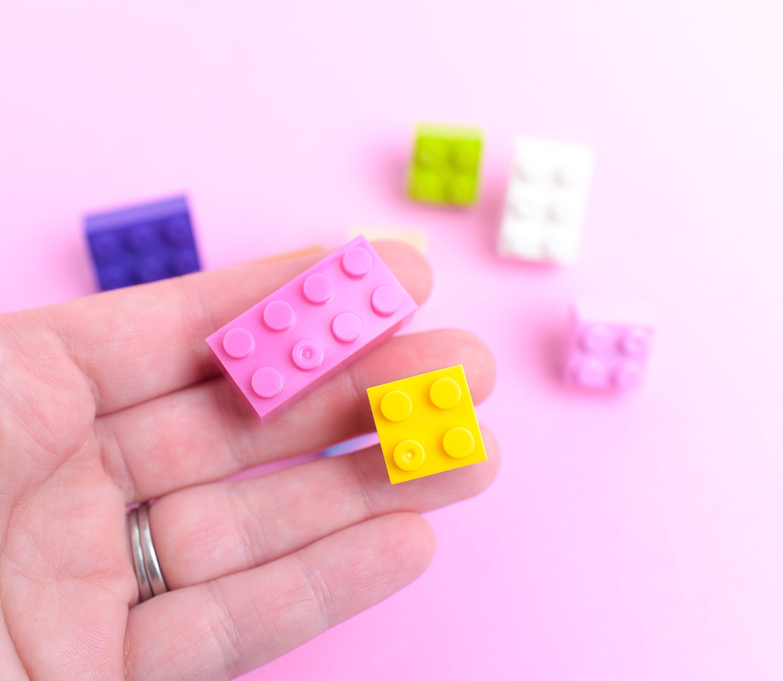 Building Block Push Pins Set of 10 Girls Room Decor - Etsy