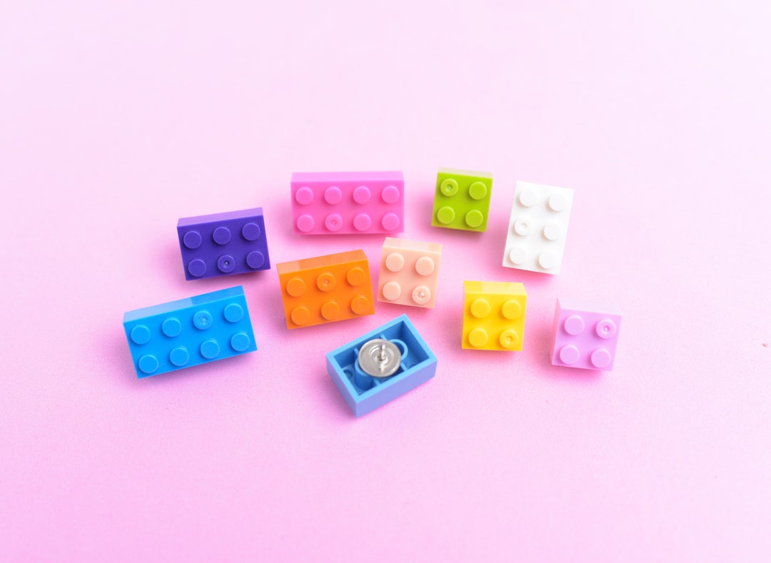 Building Block Push Pins Set of 10 Girls Room Decor - Etsy