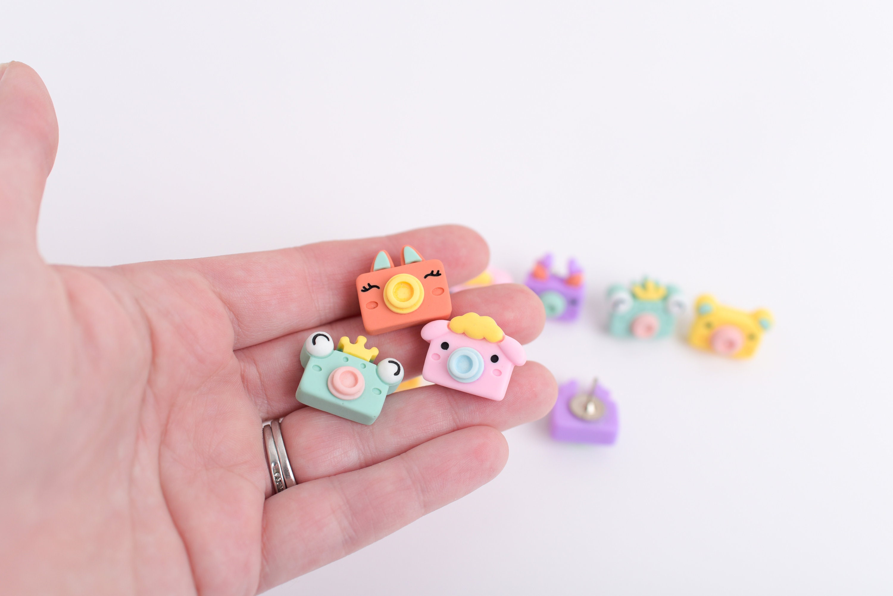 Animal Camera Thumb Tacks Set of 10 Resin Camera Funny - Etsy UK