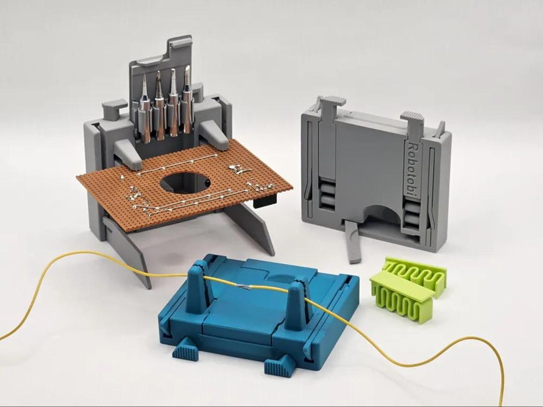 3D Printed Soldering Multi Holder: Durable PLA Workbench Tool - Etsy