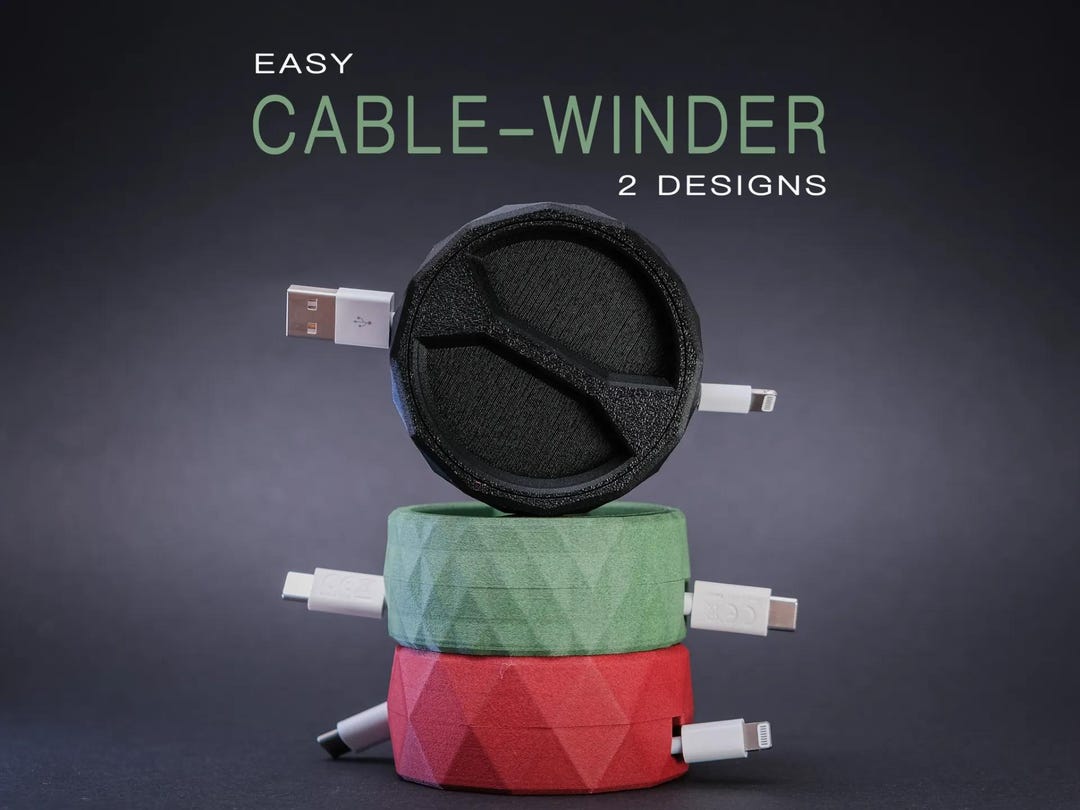 3D Printed Cable Winder: Easy Cord Organizer - Etsy