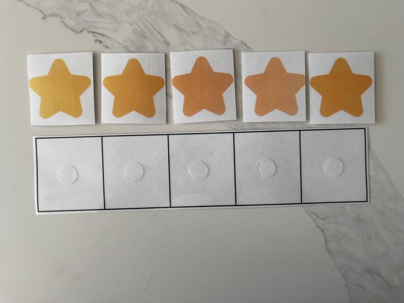 5 Token Board- Stars - Etsy