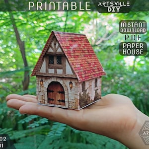 3D Printable Miniature Wooden Doll House, DIY Paper Craft Activity ...