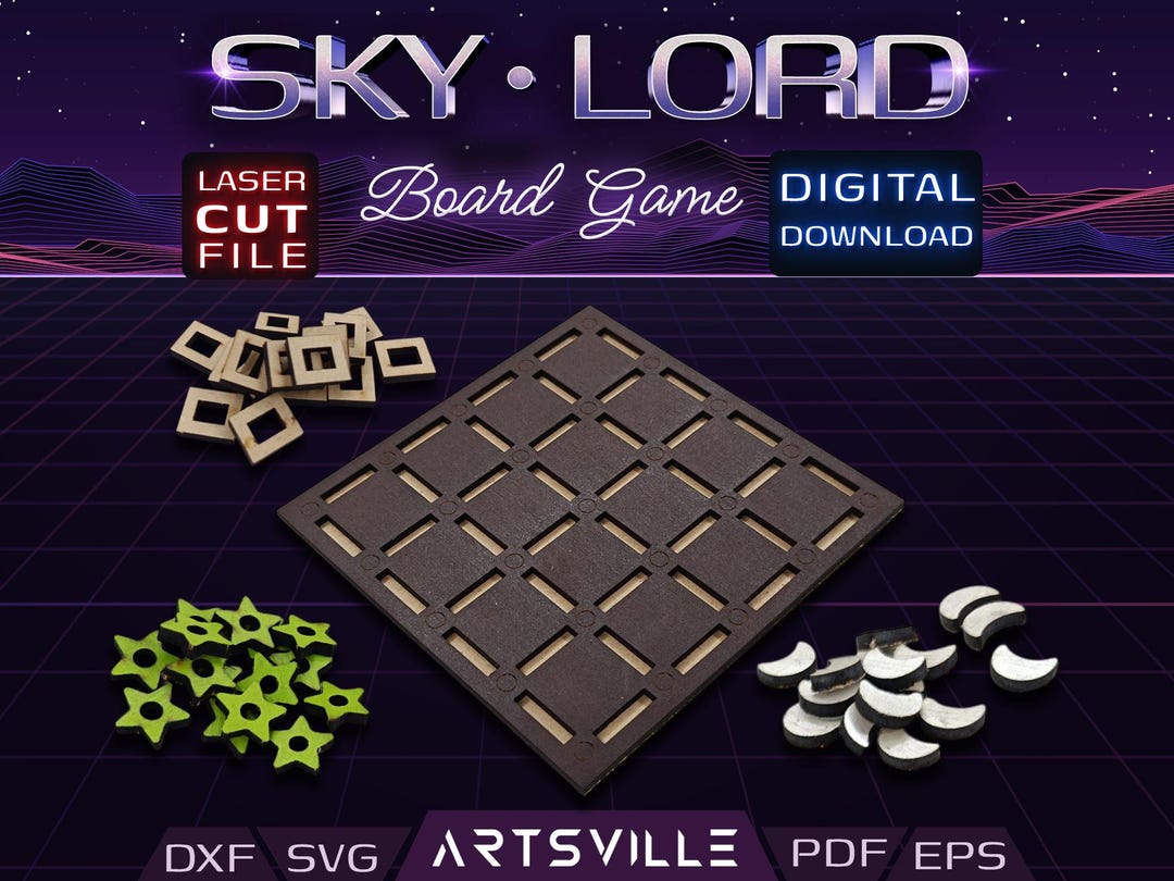 Games for Kids SVG Cut File, Laser Cut Board Game, Printable SVG DXF ...