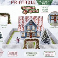 Printable Paper House Model Kit – Cottage 3D Craft | Timeless Paper ...