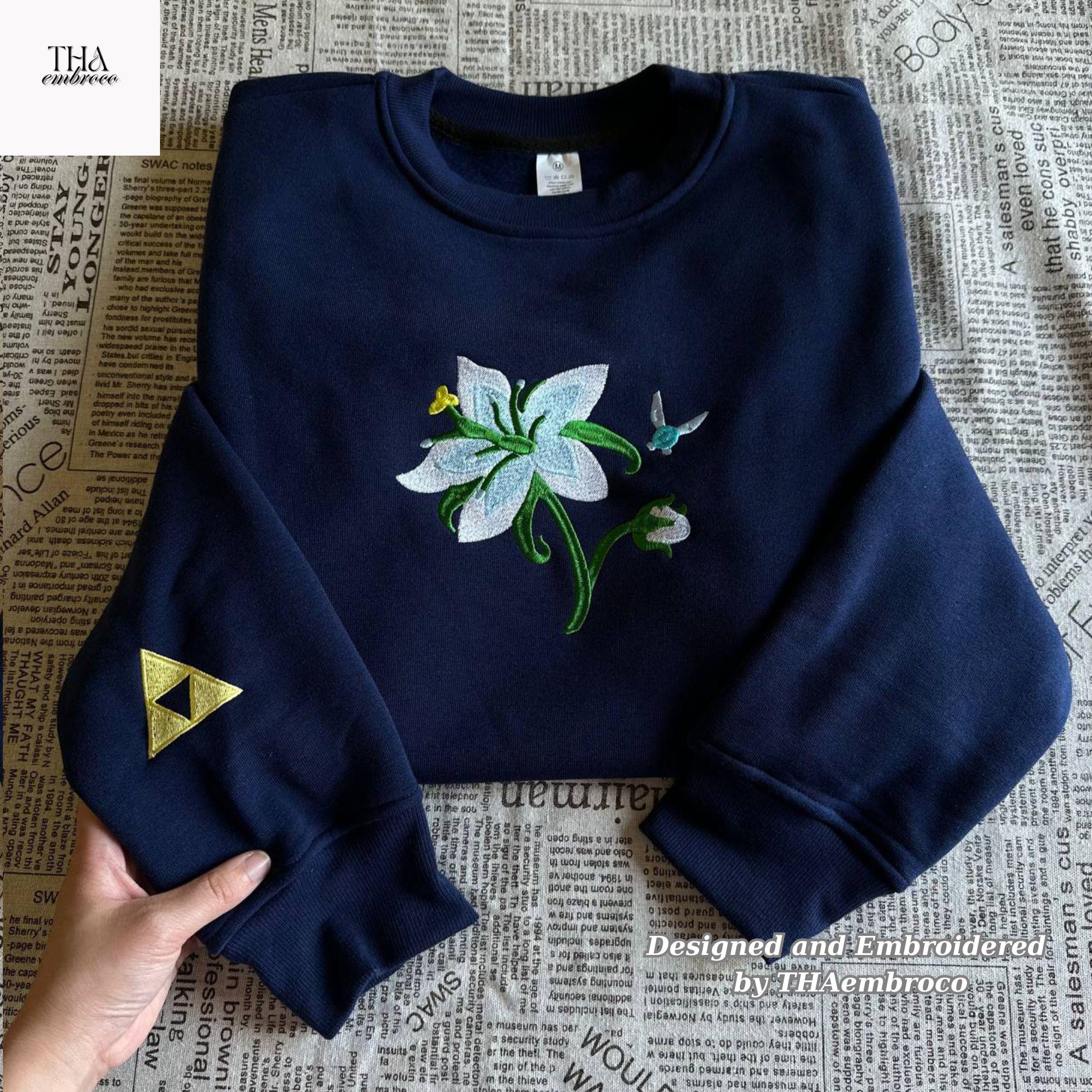 Legend of Zelda Embroidered Sweatshirt and Hoodie, Silent Princess ...