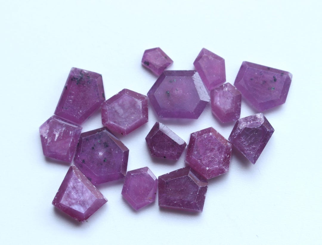 Raspberry Sapphire Gemstone, Step Cut Loose Cabochon, 5-11mm - Etsy