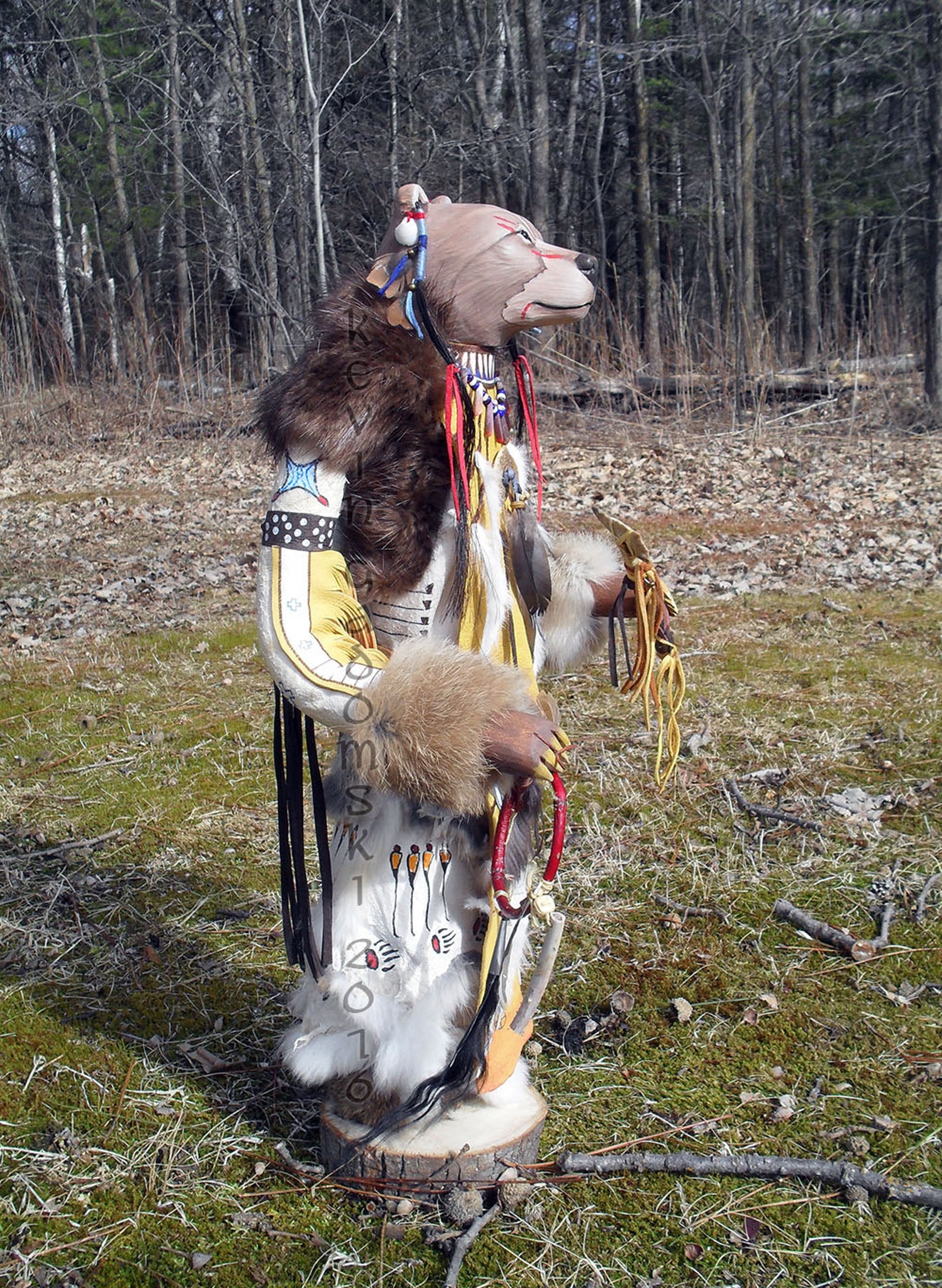 Grizzly Bear Manitou spirit or Totem - Etsy