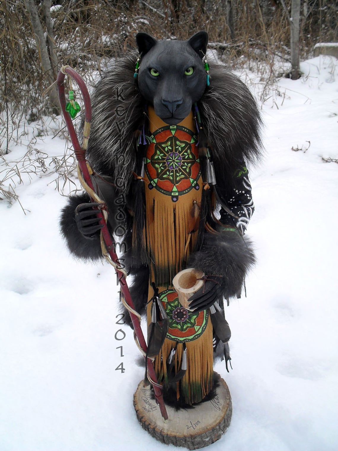 Black Jaguar Manitou spirit or Totem - Etsy