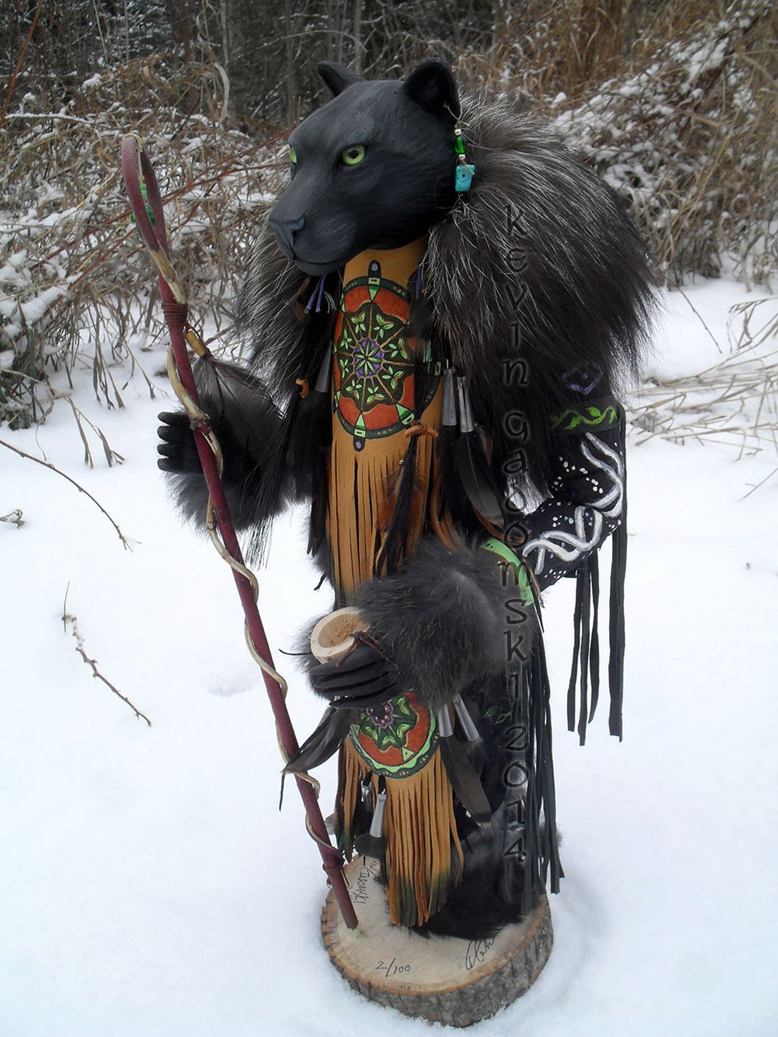 Black Jaguar Manitou spirit or Totem - Etsy