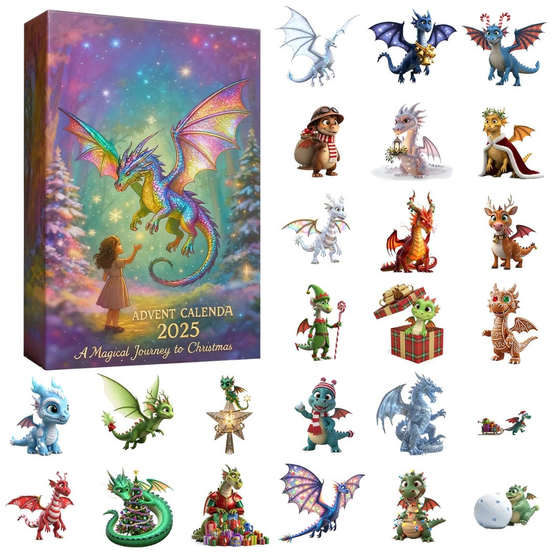 A Magical Journey to Christmas Dragon Advent Calendar 2025, Dragon ...
