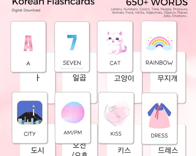 Office Korean Flashcards | Learn Korean Language | Educational ...