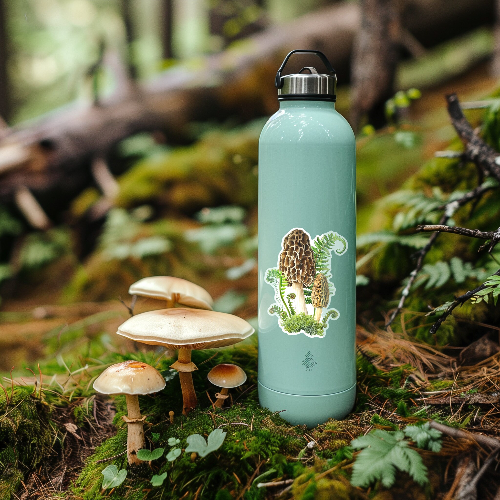 Morel Mushroom Sticker by Spore Stories, Nature Lover, Forager Chef ...