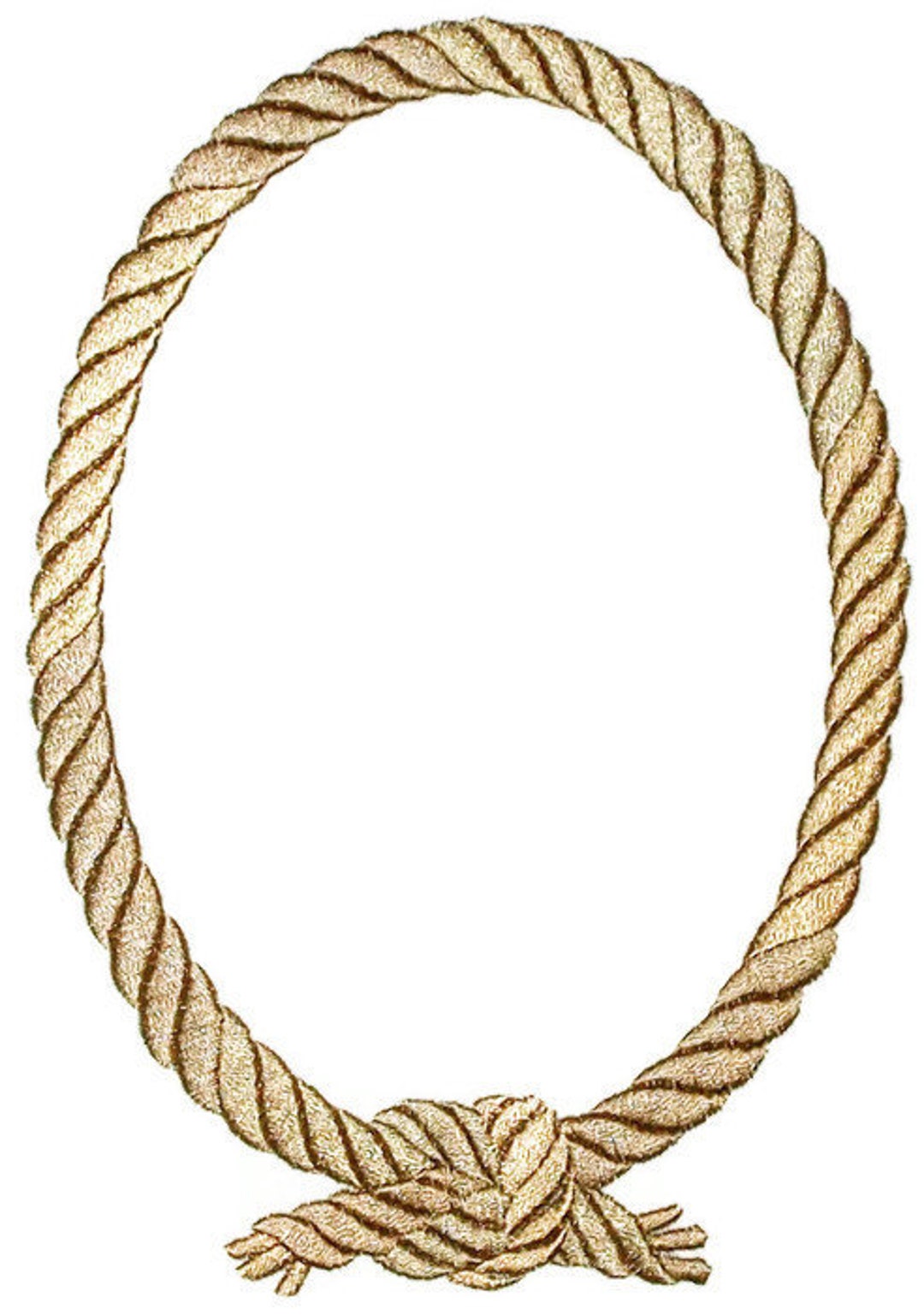 Sailor's Rope Border Embroidered Quilt Label to Customize With Your ...