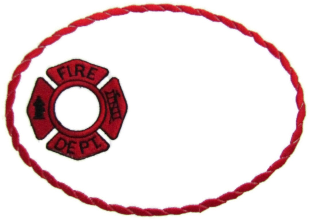 Fire Fighter Embroidered Quilt Label to Customize With Your Personal ...