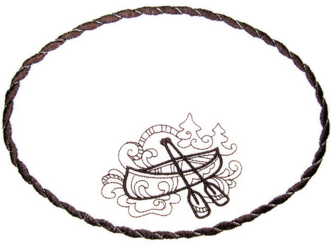Canoe Embroidered Quilt Label to Customize With Your Personal Message ...