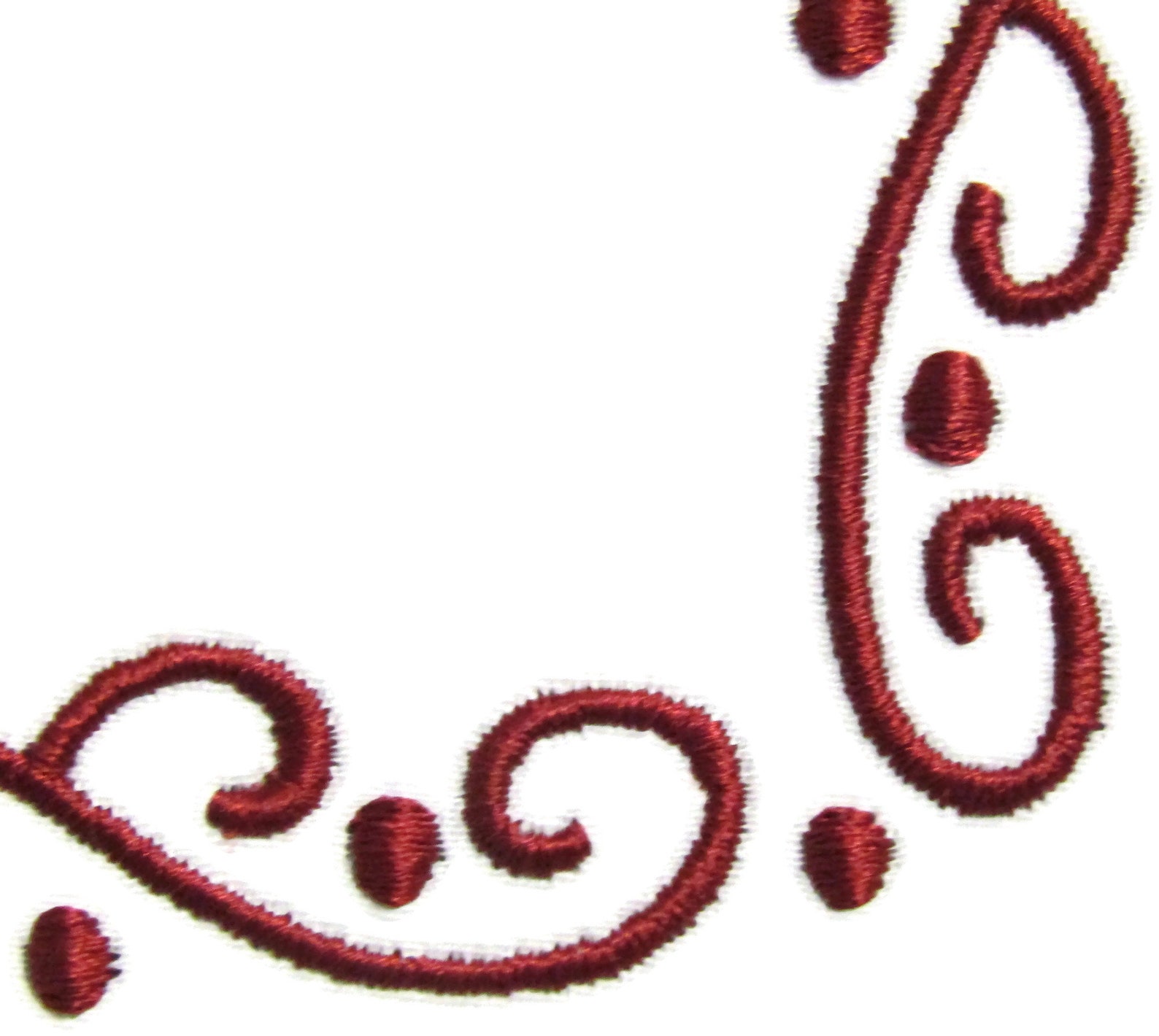 Scrollwork Square Embroidered Quilt Label to Customize With - Etsy