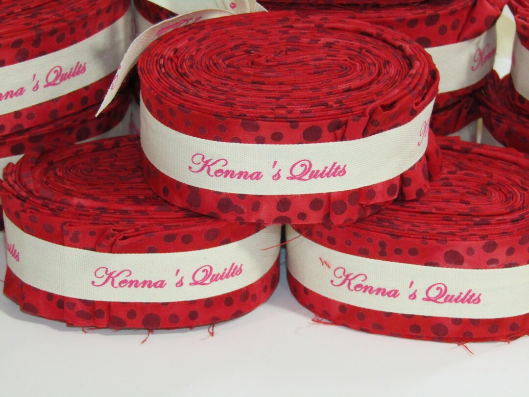 Quilt Binding Batik, Crib - King, Dots Pattern Red Batik With Circles - Etsy