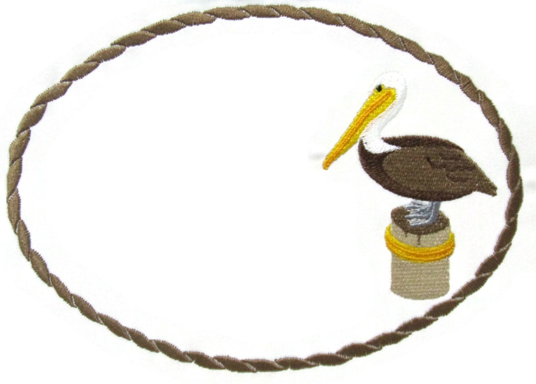 Pelican Embroidered Quilt Label to Customize With Your Personal Message ...